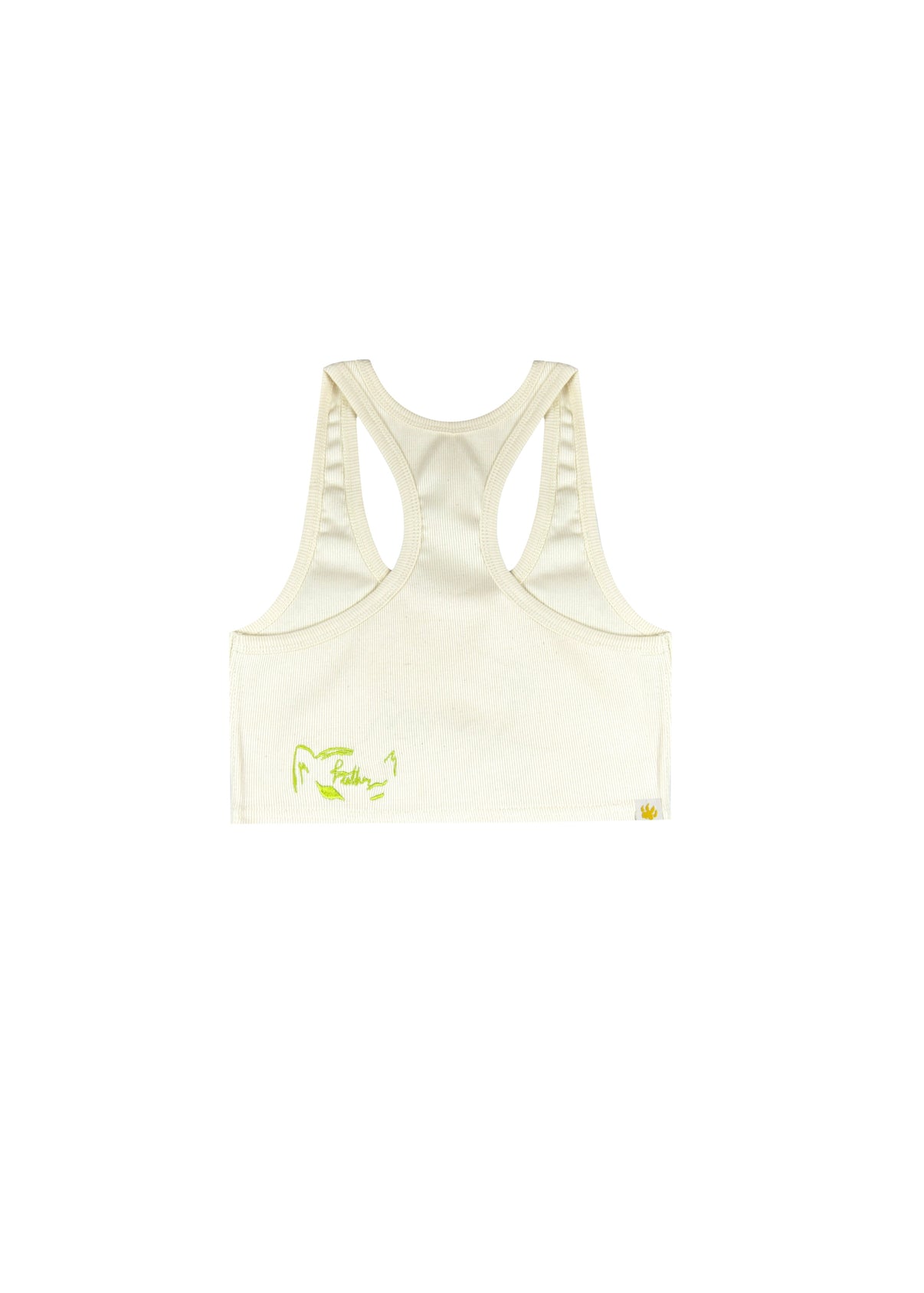 Half White Panther Crop Tank – Be Panther